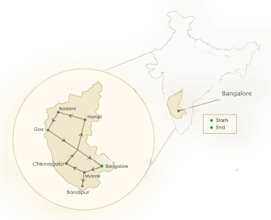 Route Map – Luxury Trains India